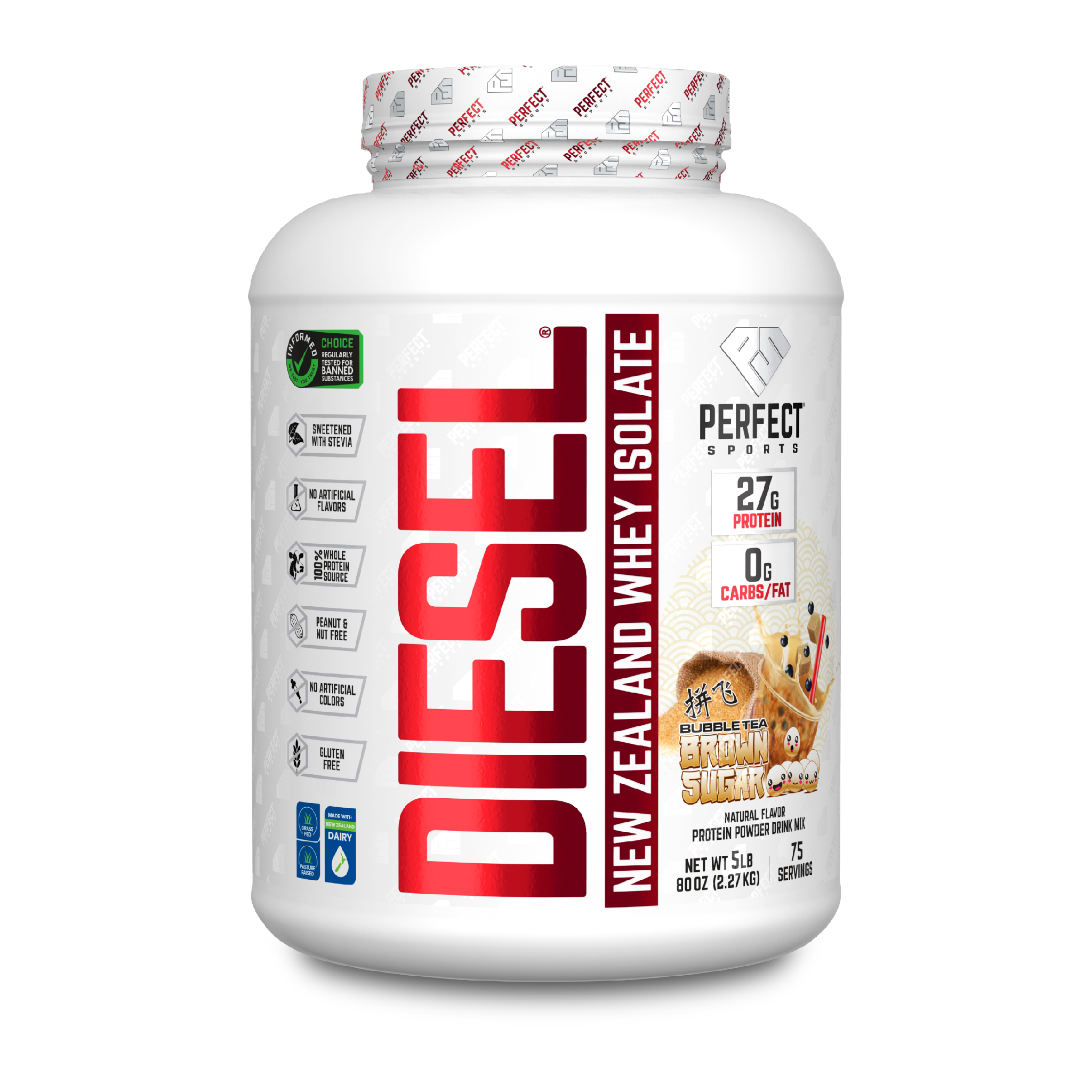 PERFECT Sports Diesel New Zealand 100% Whey Protein Isolate 5lbs – Couz-Nutri