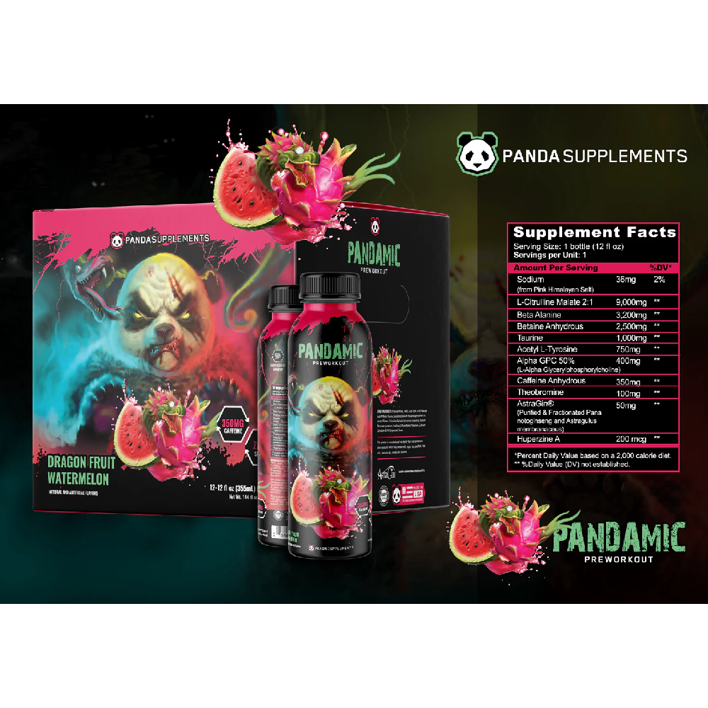 Panda PANDAMIC Ready-To-Drink Pre-Workout – Couz-Nutri