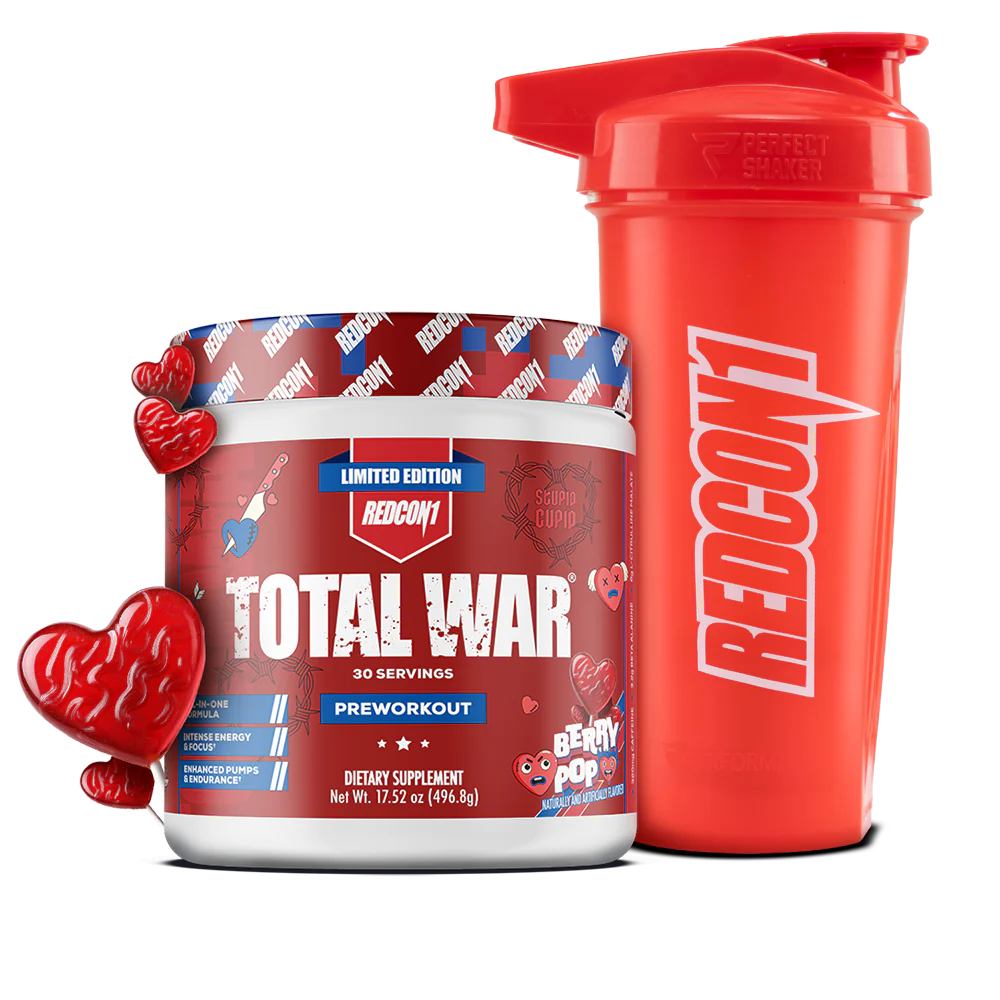 Redcon1 TOTAL WAR Pre-Workout Berry Pop Bundle – Couz-Nutri