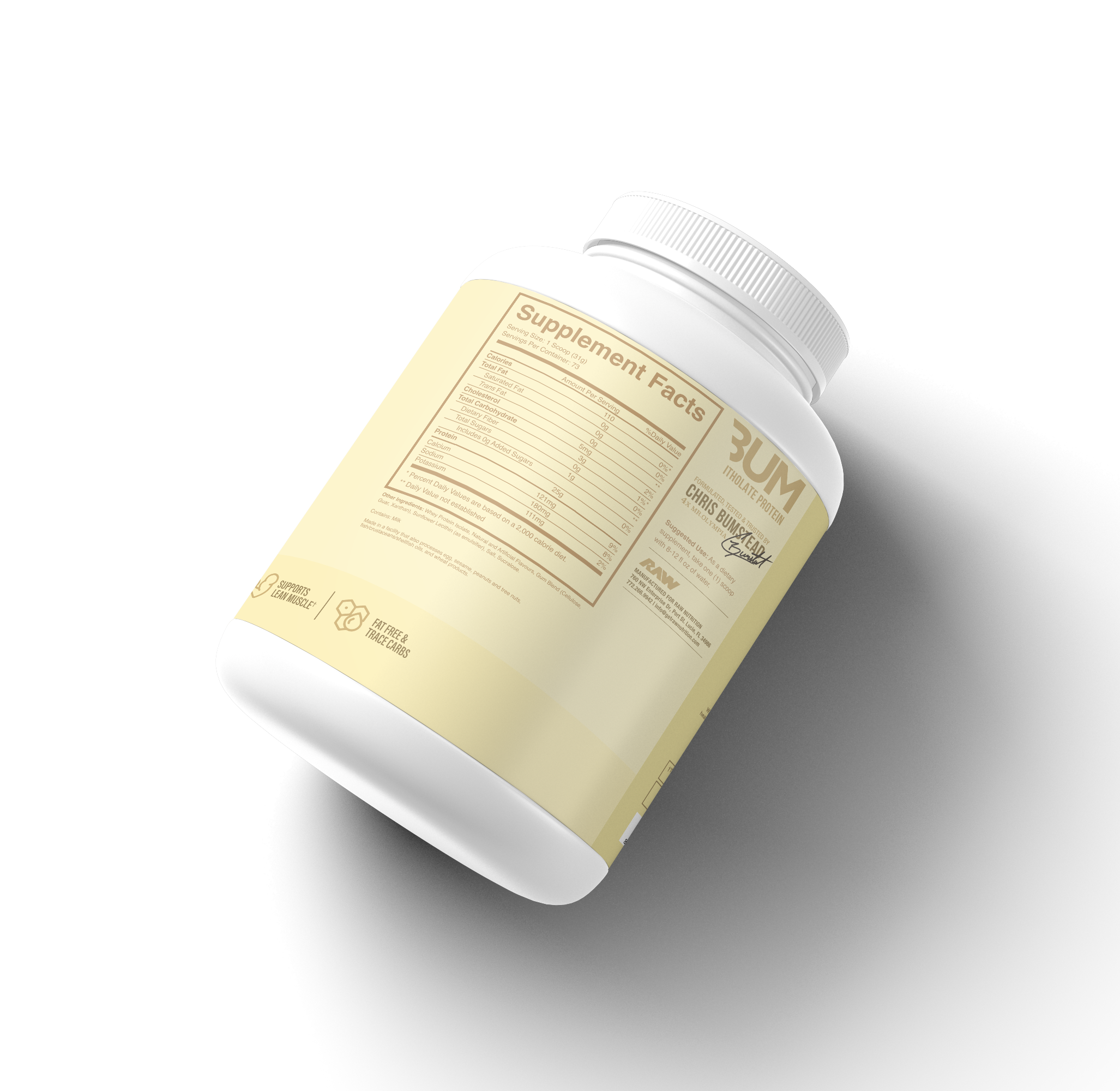 Raw Nutrition x Cbum Itholate 100% Whey Isolate Protein